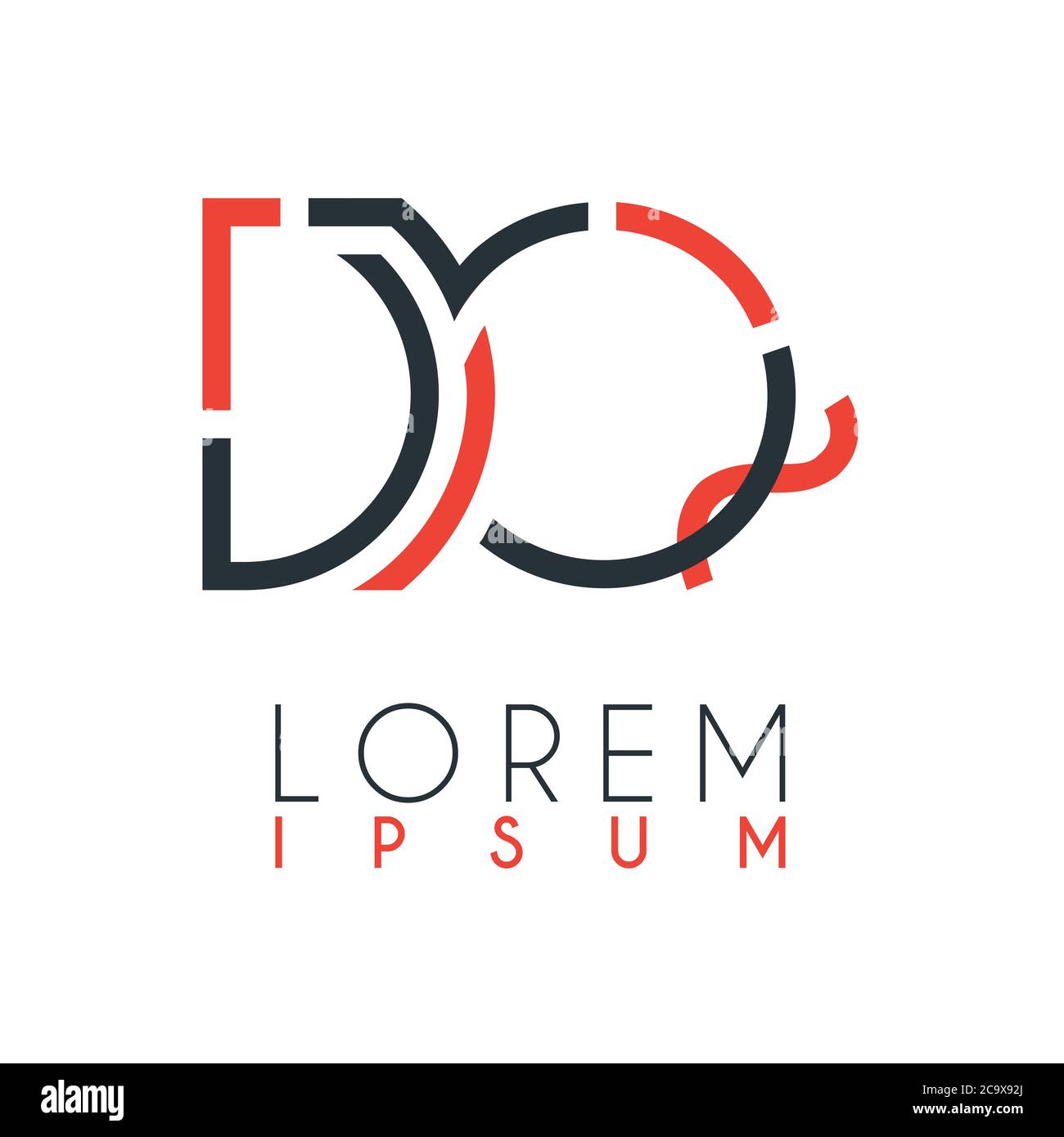 The logo between the letter D and letter Q or DQ with a certain ...