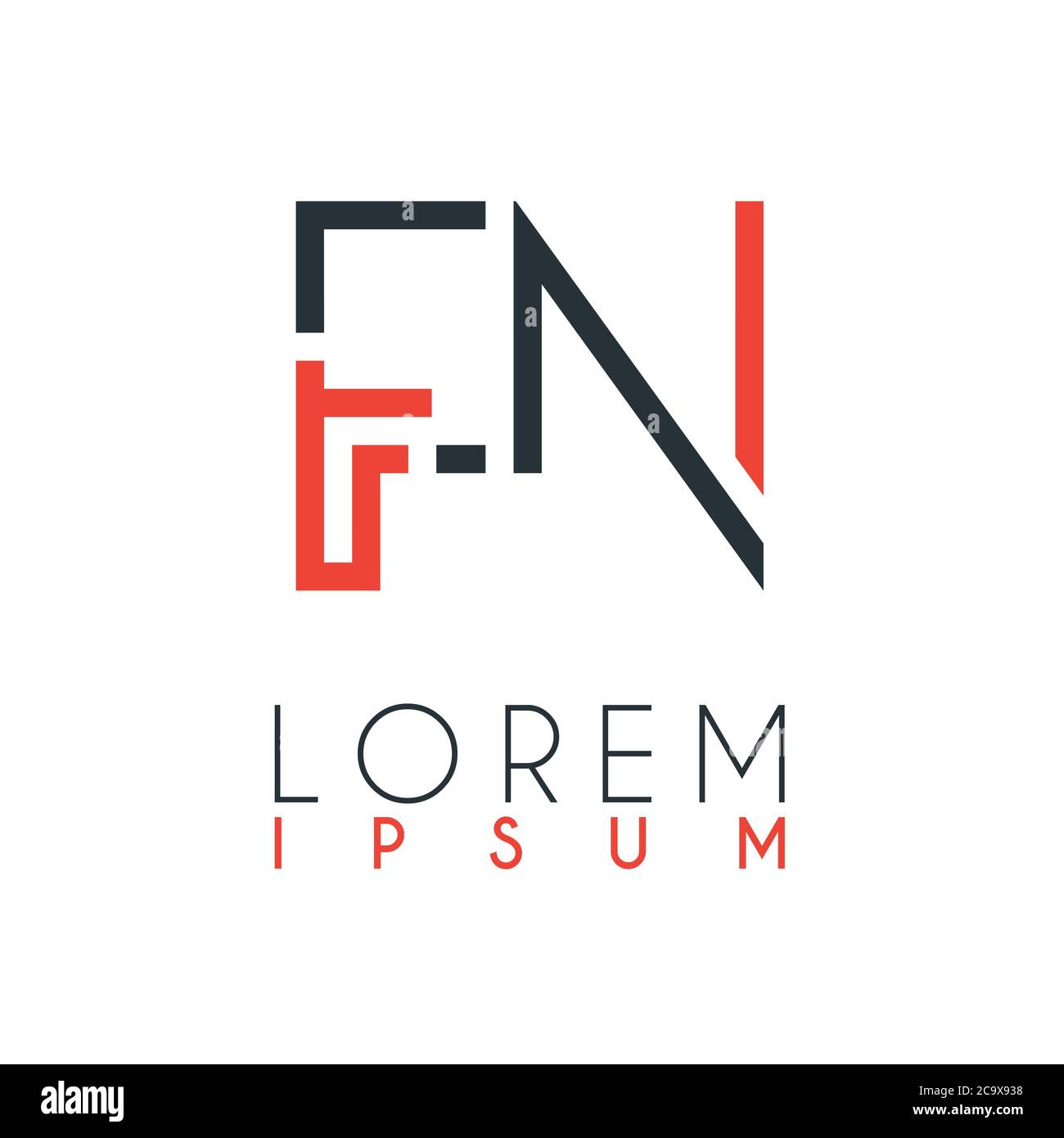 The logo between the letter F and letter N or FN with a certain ...