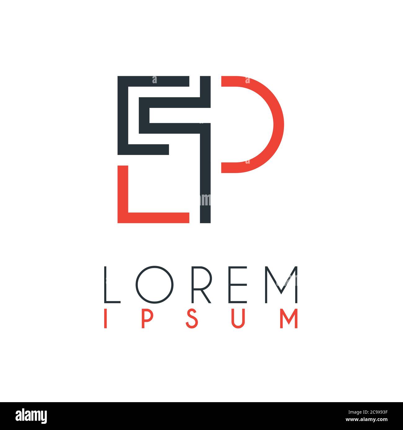 The logo between the letter E and letter P or EP with a certain ...