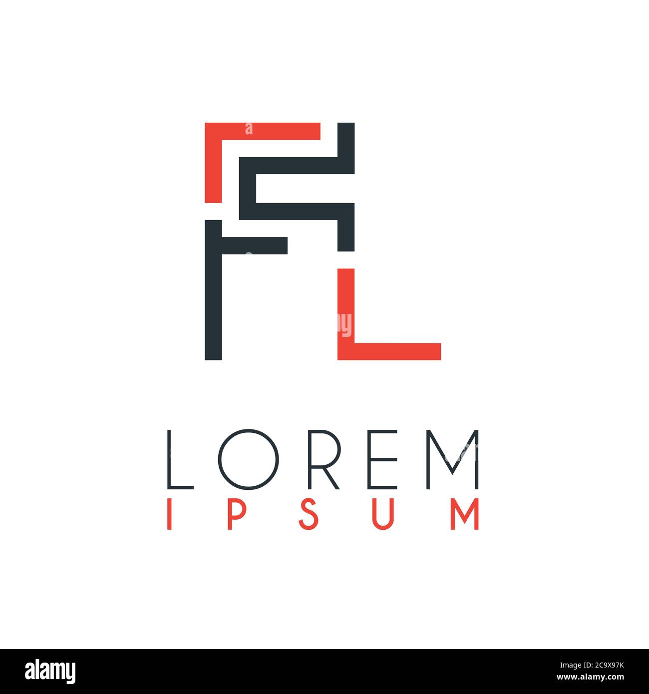 The logo between the letter F and letter L or FL with a certain ...