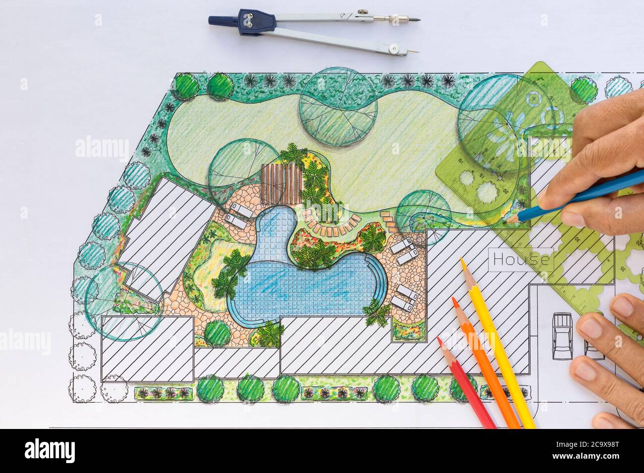 Landscaping Design Plan For Villa Murjan Villa Landscape Design