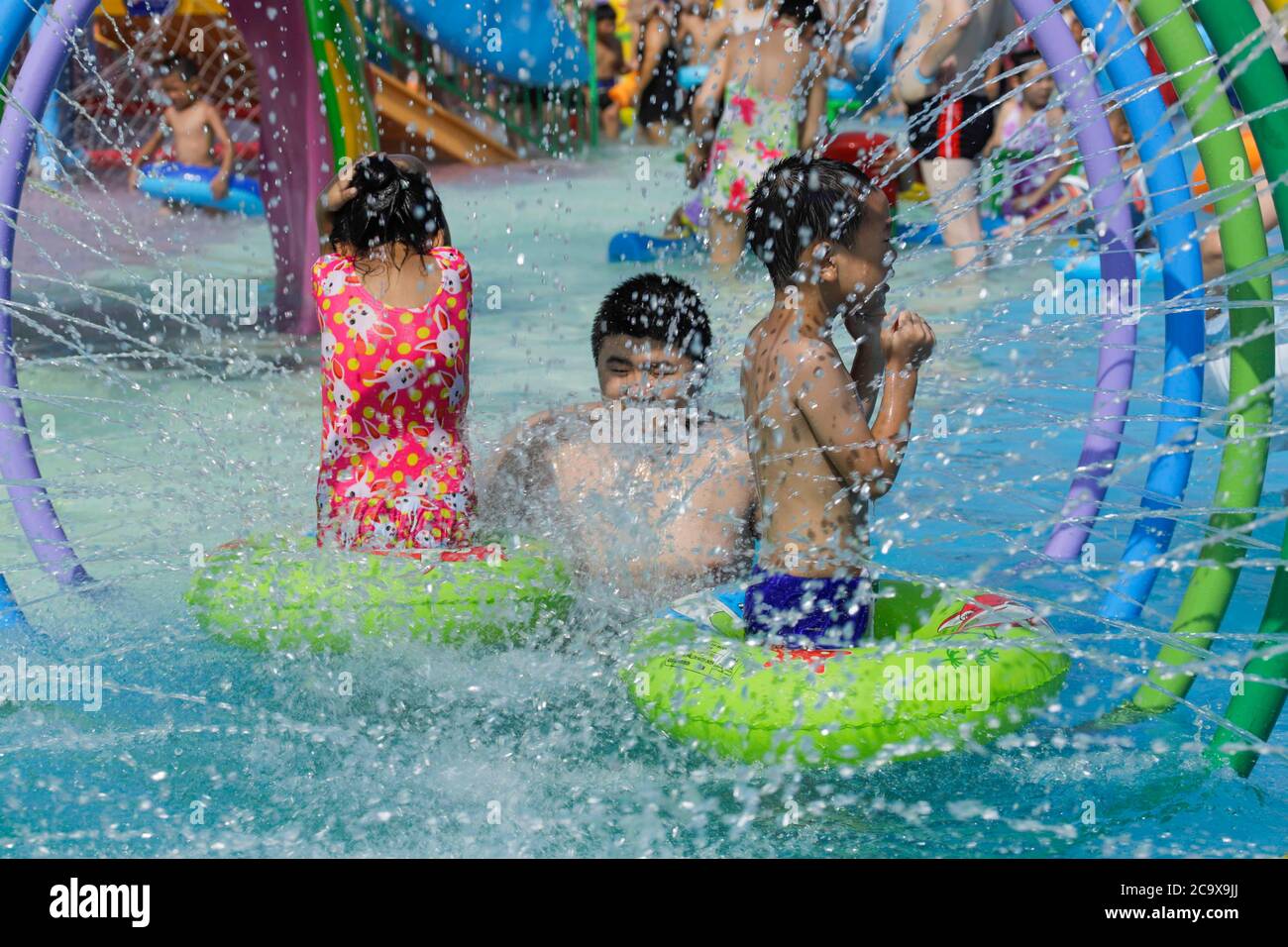 Tangshan, China's Hebei Province. 2nd Aug, 2020. People enjoy ...