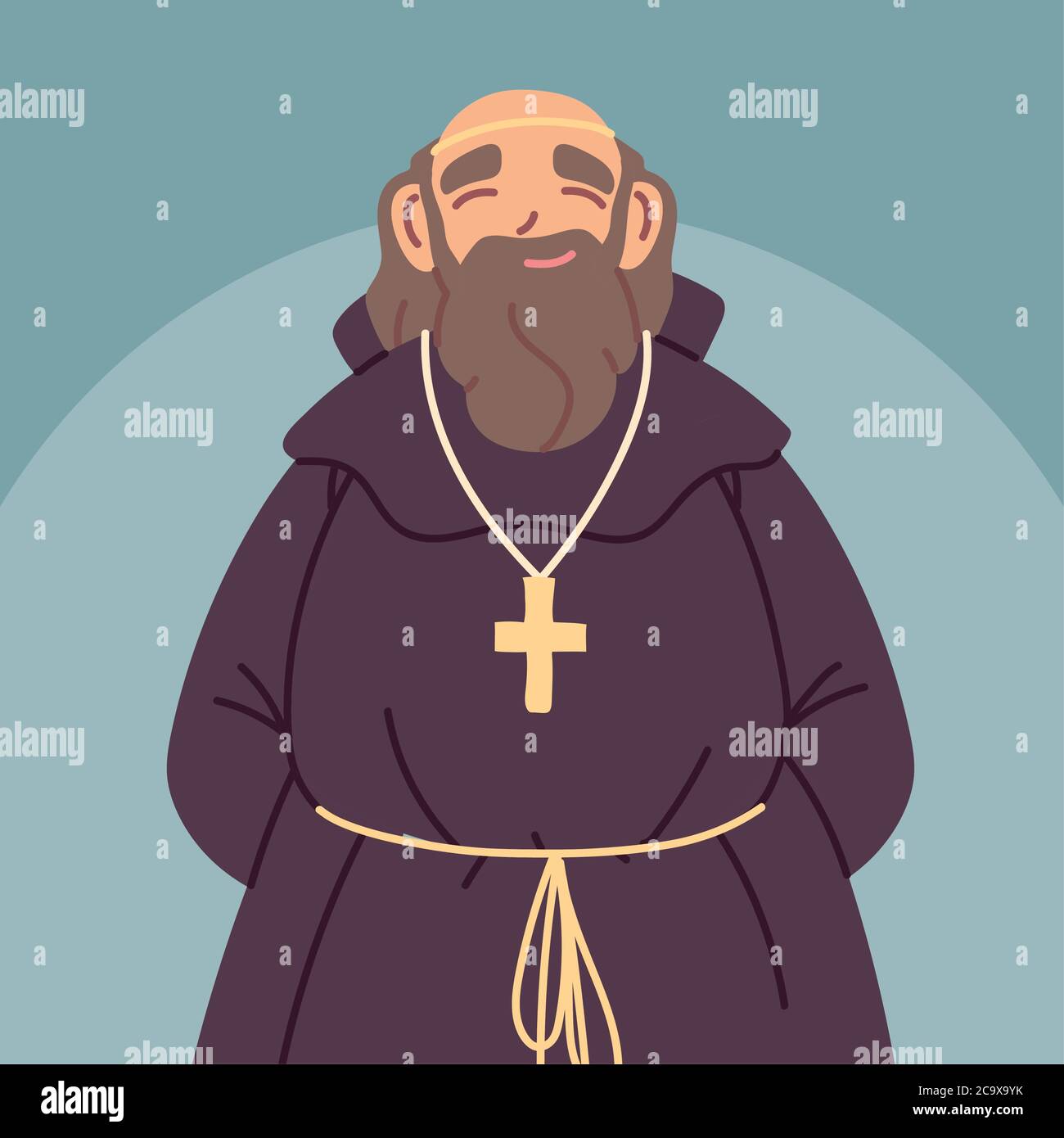 Priest pulpit middle ages Stock Vector Images - Alamy
