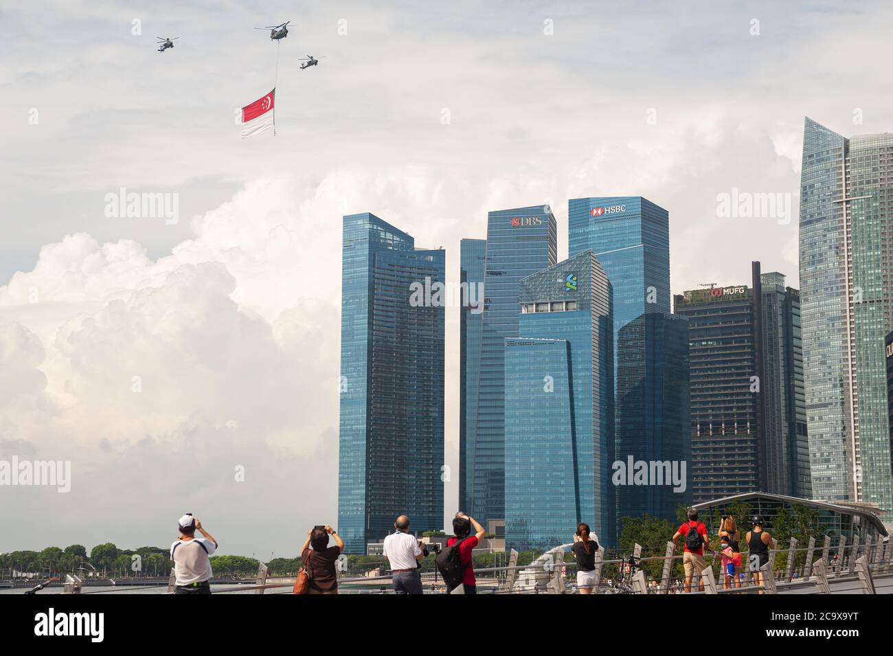 26.07.2020, Singapore, Republic of Singapore, Asia - Helicopters of the ...