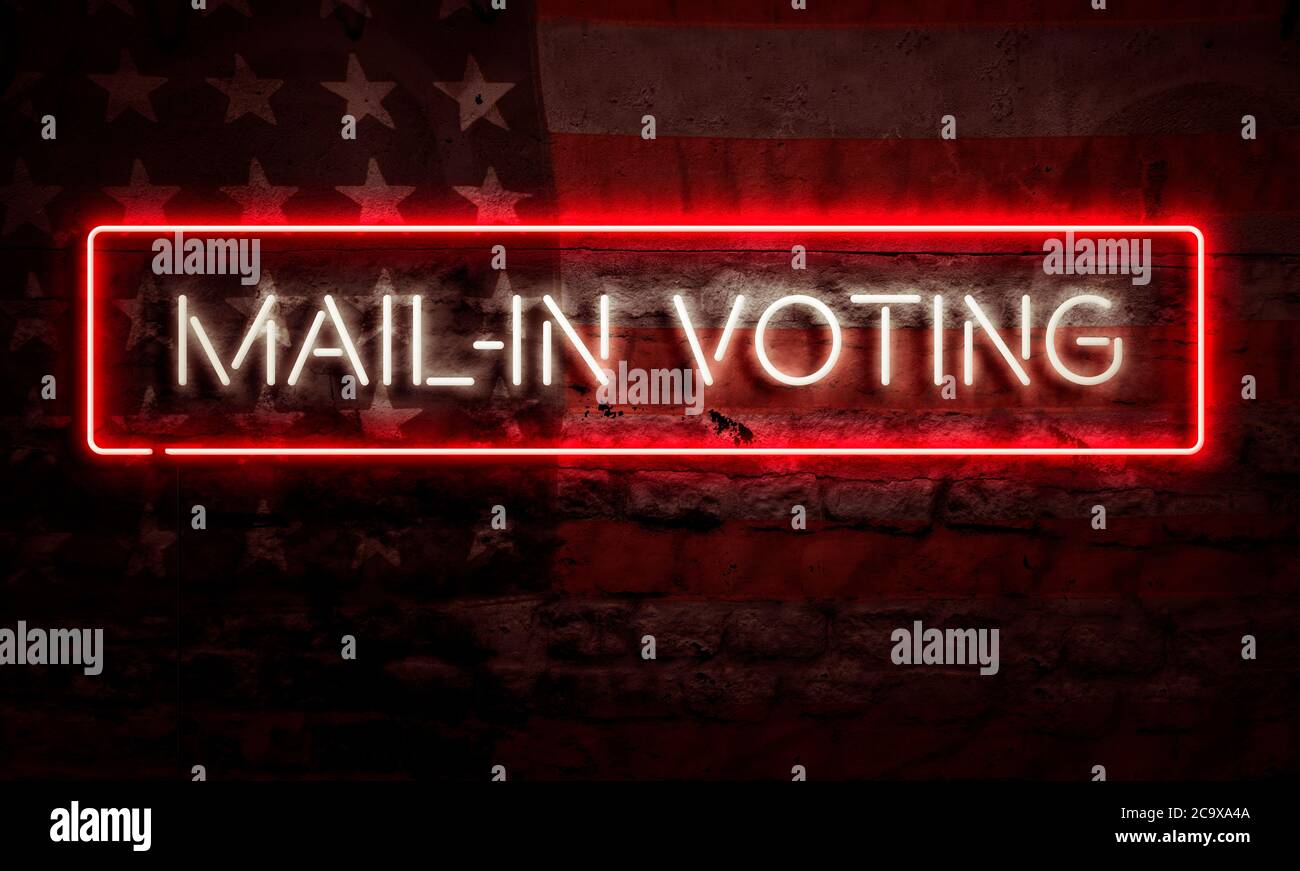 Mail-In Voting Graphic Art Conceptual Political Topic Controversy ...