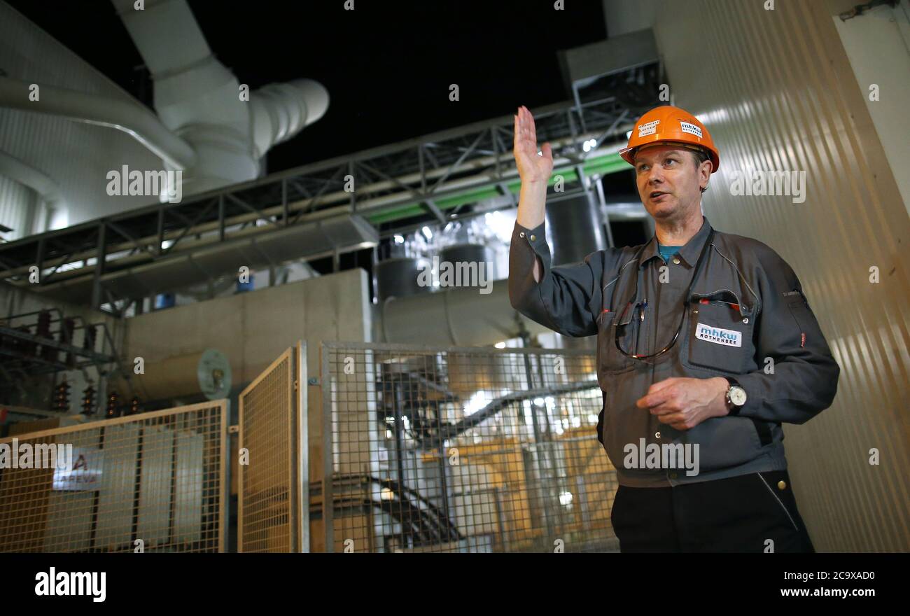 Magdeburg, Germany. 23rd July, 2020. Master power plant operator and ...