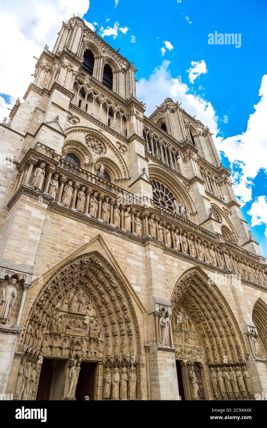 Notre Dame de Paris cathedral is the one of the most famous symbols of ...