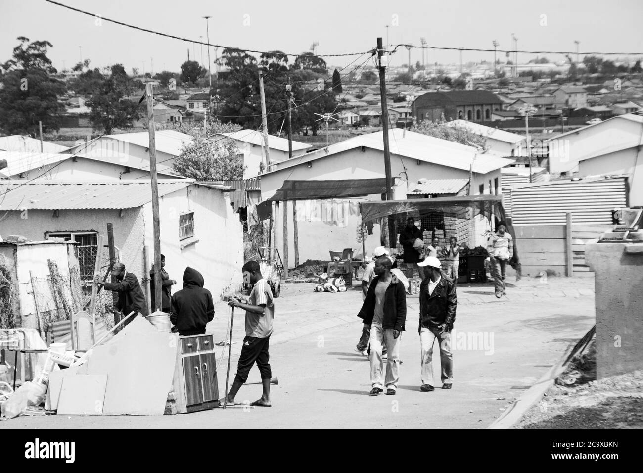South africa johannesburg slums squatter hi-res stock photography and ...