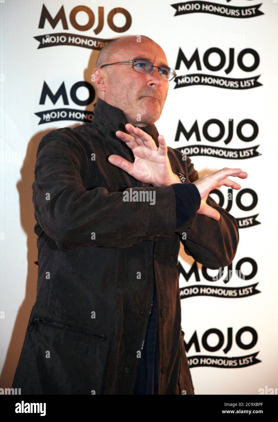 Phil Collins at the Mojo Honours Awards at the Truman Brewery, London ...