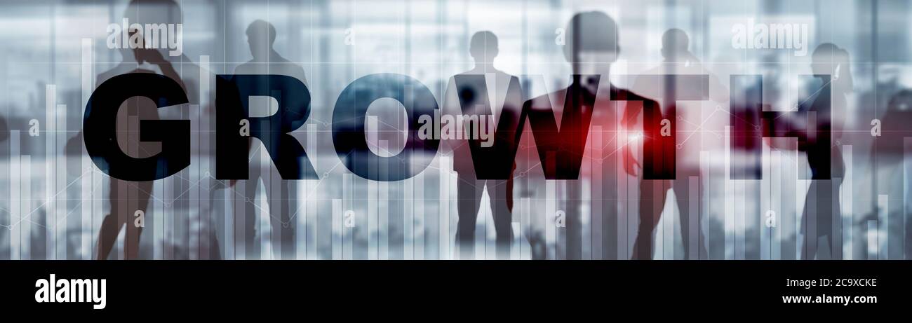 Growth Financial concept charts showing growing revenue on business ...
