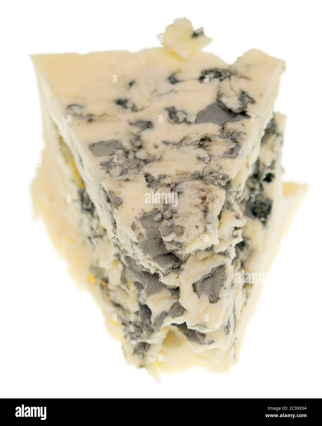 Blue cheese isolated on white background Stock Photo - Alamy