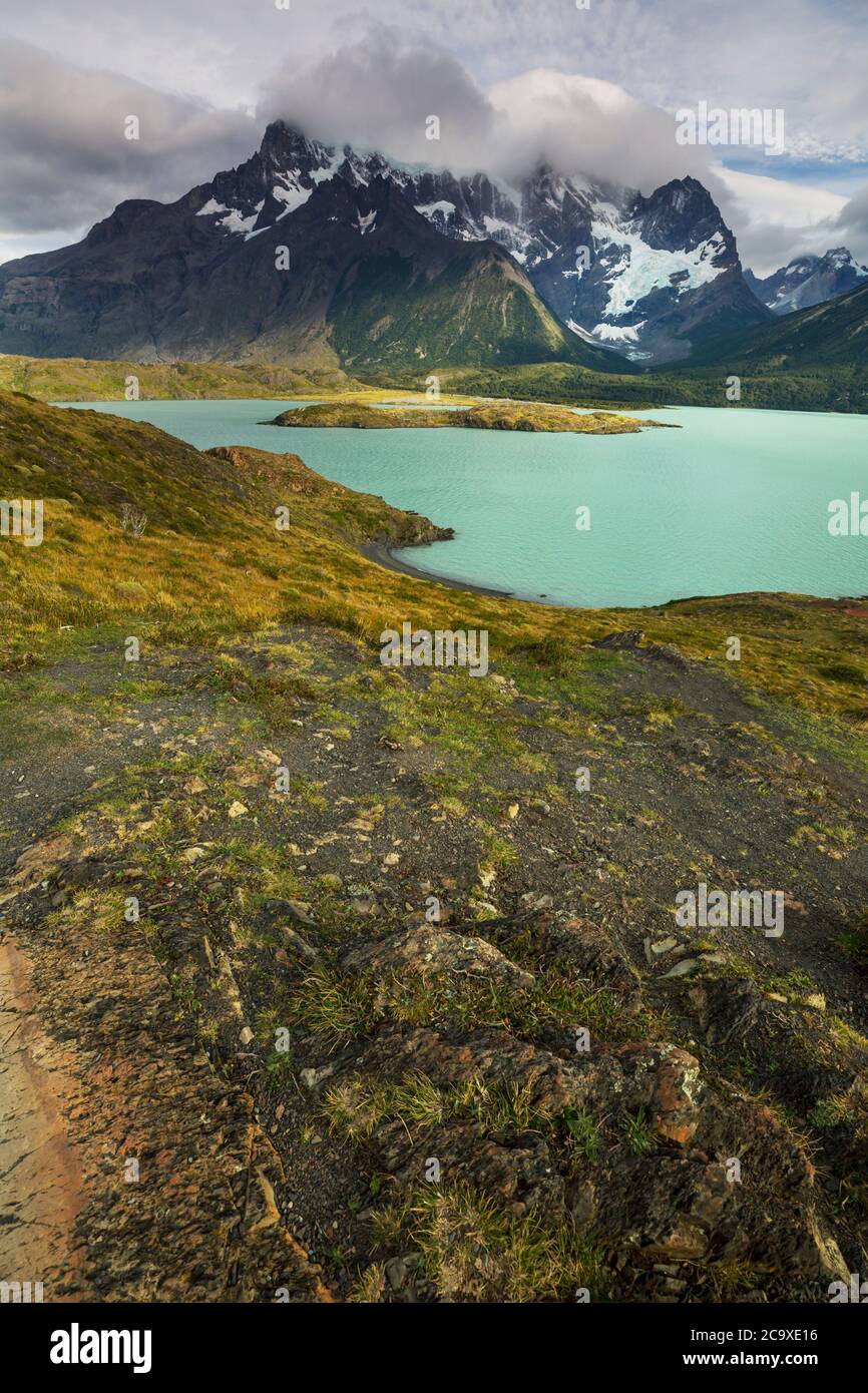 Beautiful mountain landscapes in Torres Del Paine National Park, Chile ...