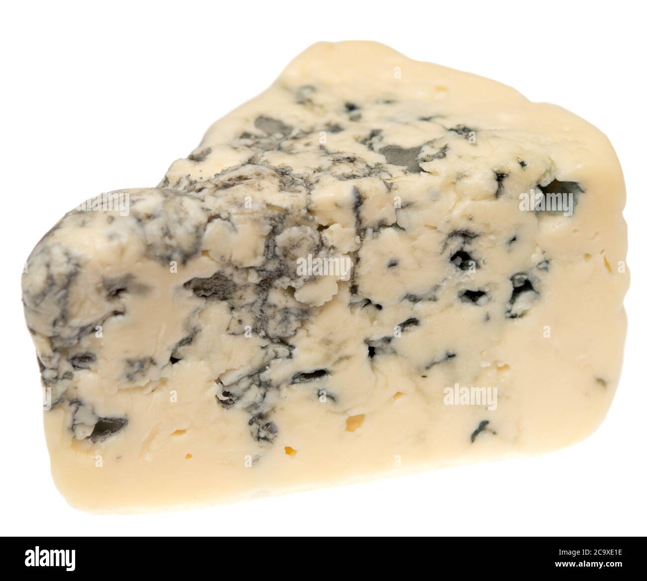 Blue cheese isolated on white background Stock Photo - Alamy