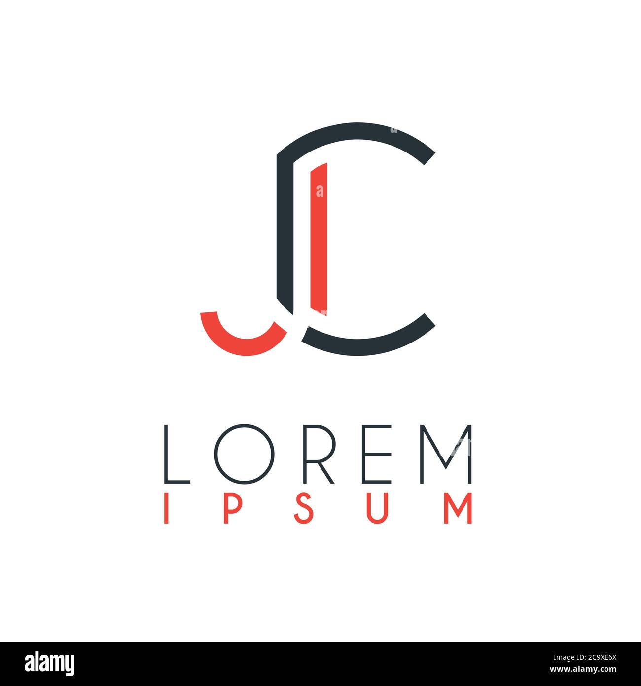 The logo between the letter J and letter C or JC with a certain ...