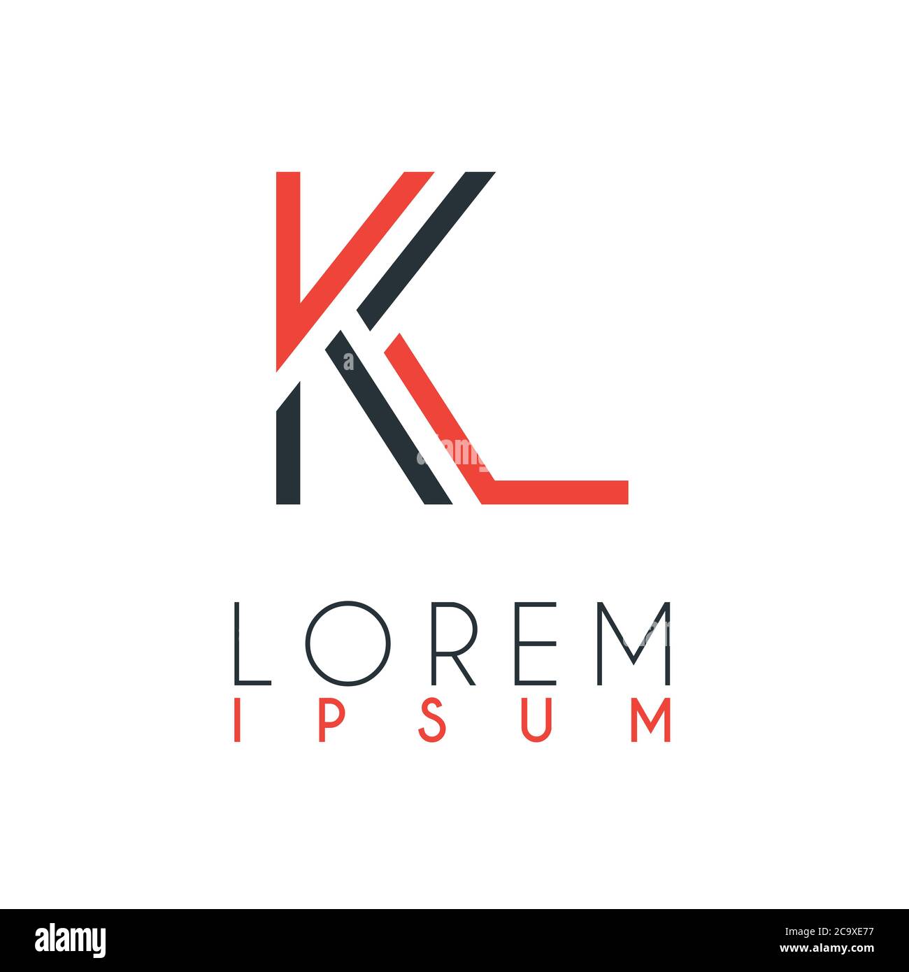 The logo between the letter K and letter L or KL with a certain ...