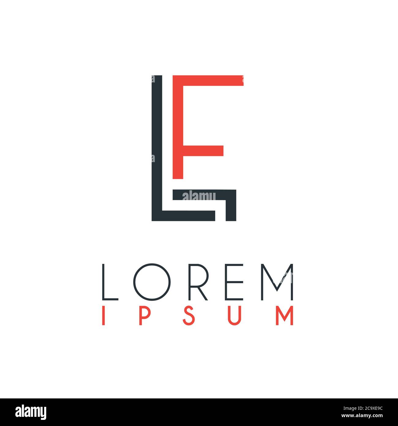 The logo between the letter L and letter F or LF with a certain ...