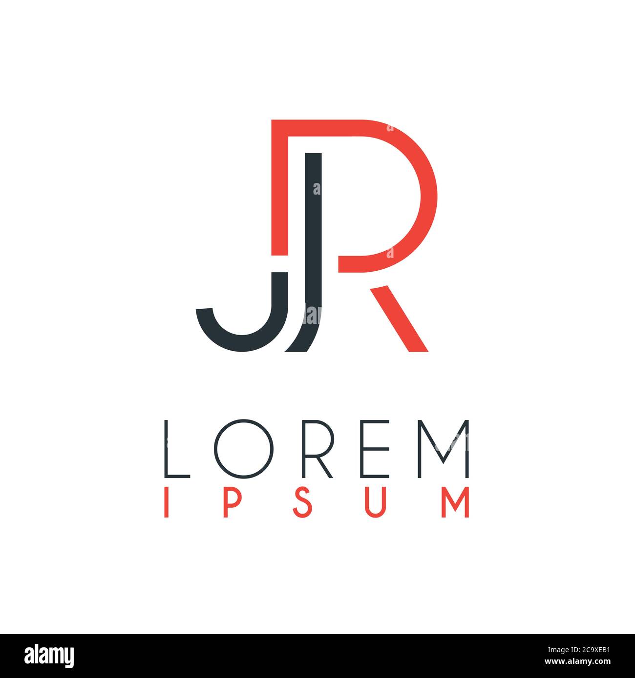 The logo between the letter J and letter R or JR with a certain ...