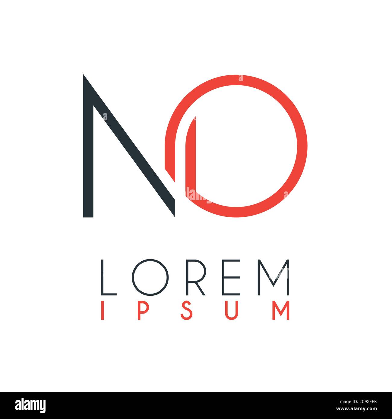 The logo between the letter N and letter O or NO with a certain ...