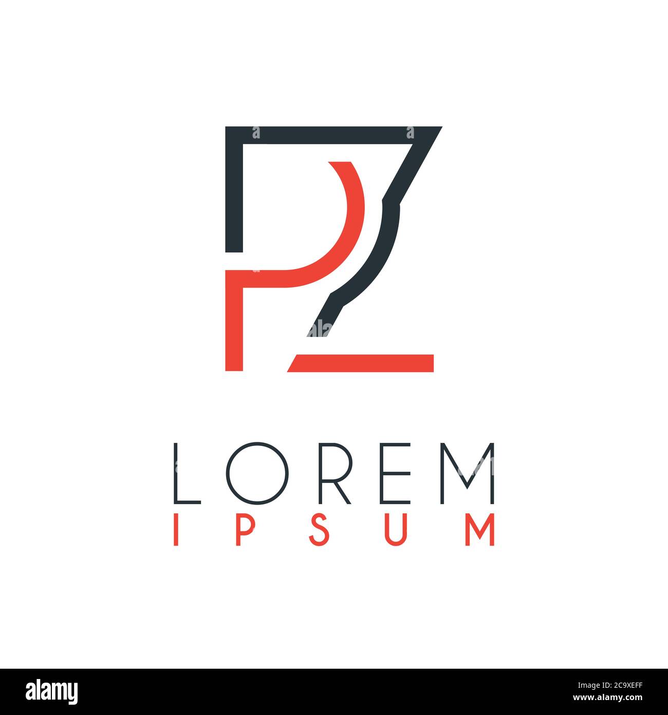 The logo between the letter P and letter Z or PZ with a certain ...