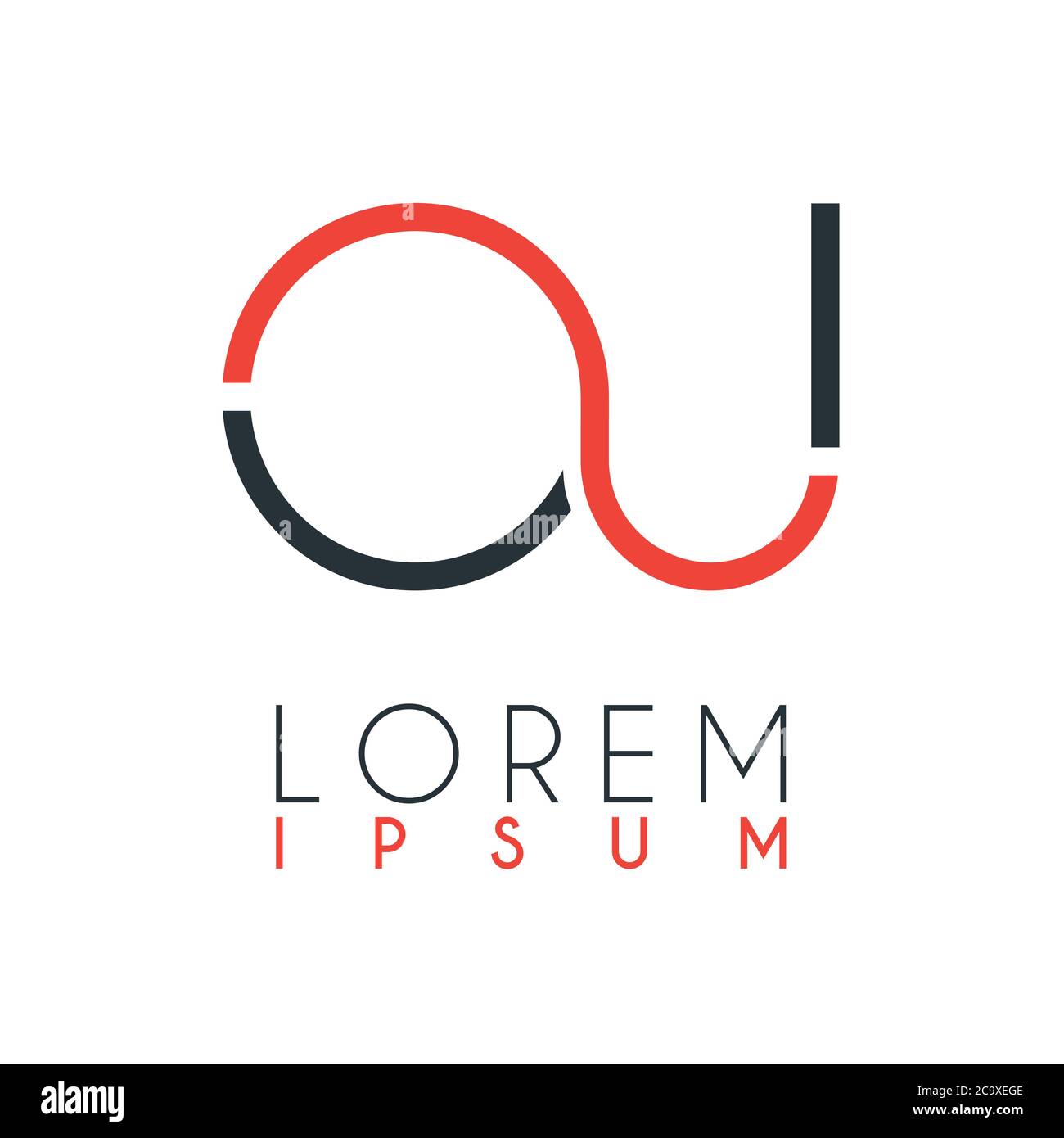 The logo between the letter O and letter U or OU with a certain ...