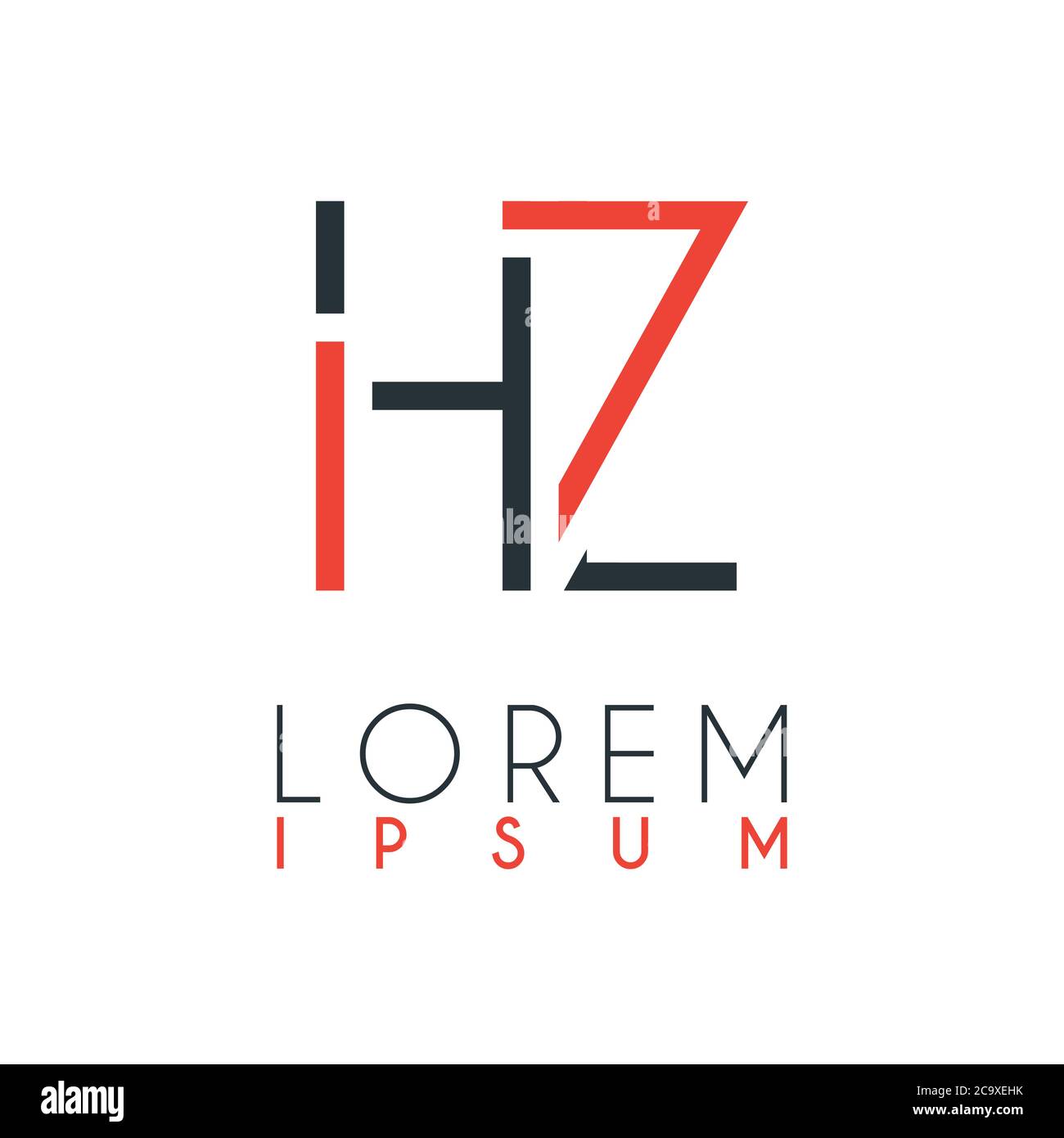 The logo between the letter H and letter Z or HZ with a certain ...