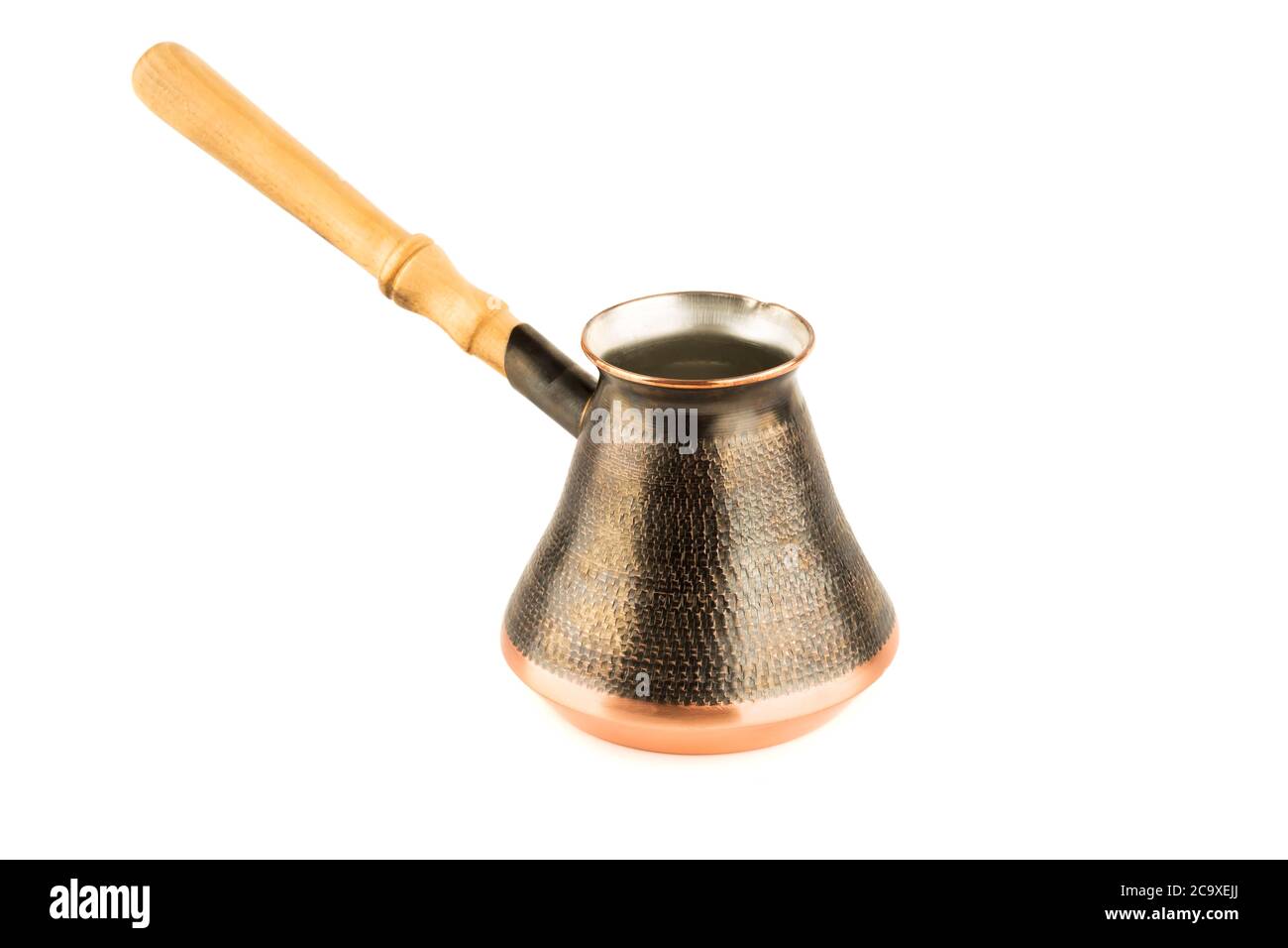 Armenian coffee jazve isolated on white background Stock Photo - Alamy