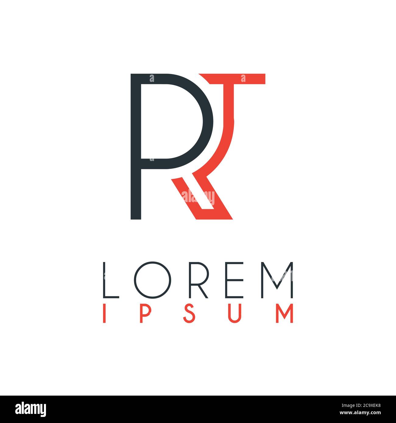 The logo between the letter R and letter T or RT with a certain ...