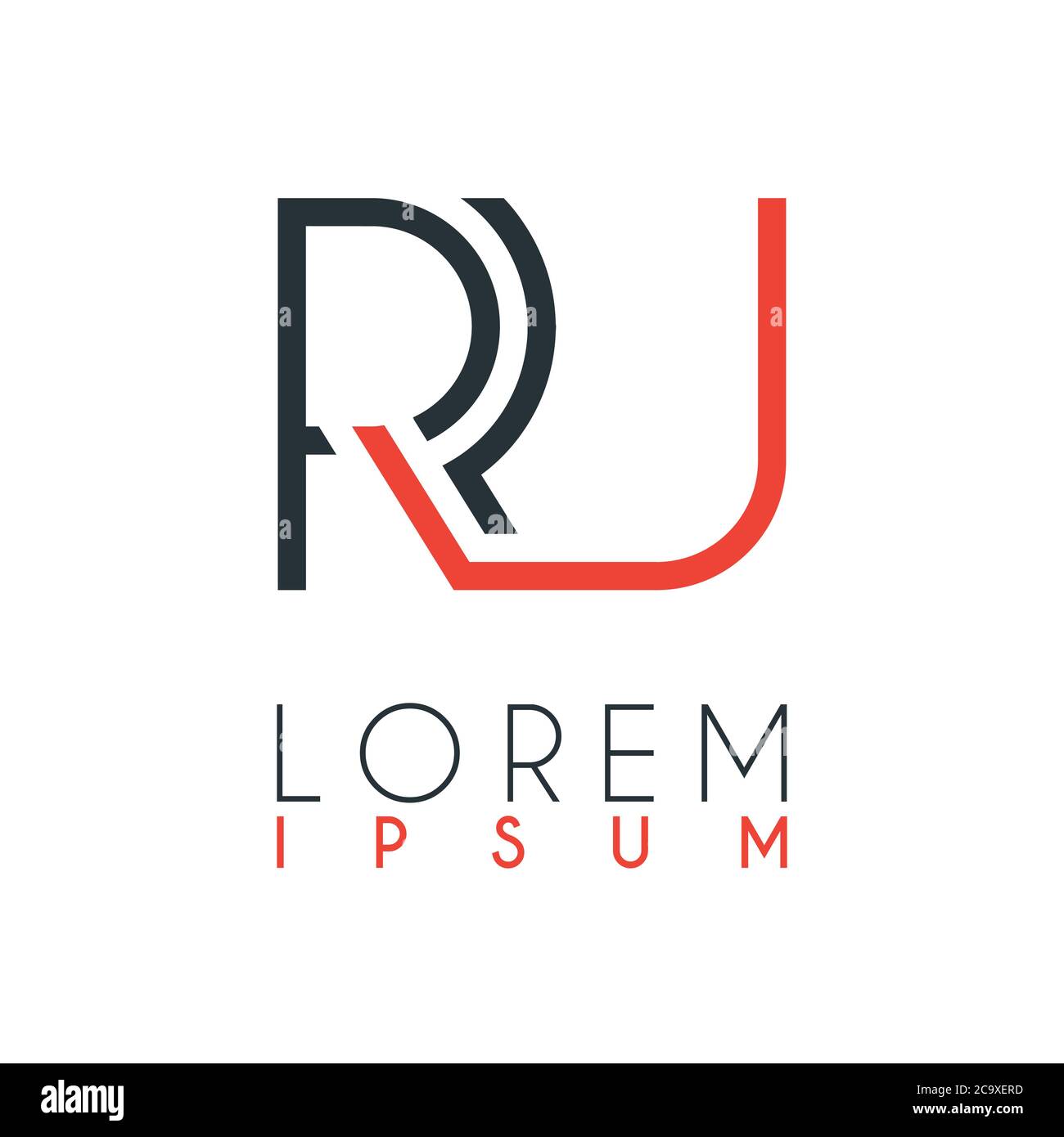 The logo between the letter R and letter U or RU with a certain ...