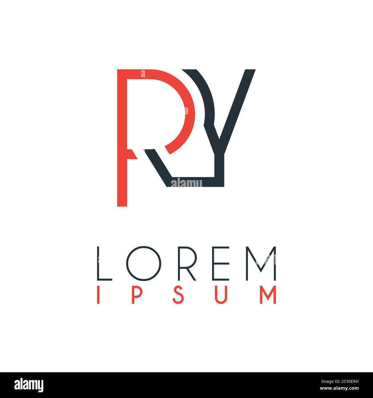 The logo between the letter R and letter Y or RY with a certain ...