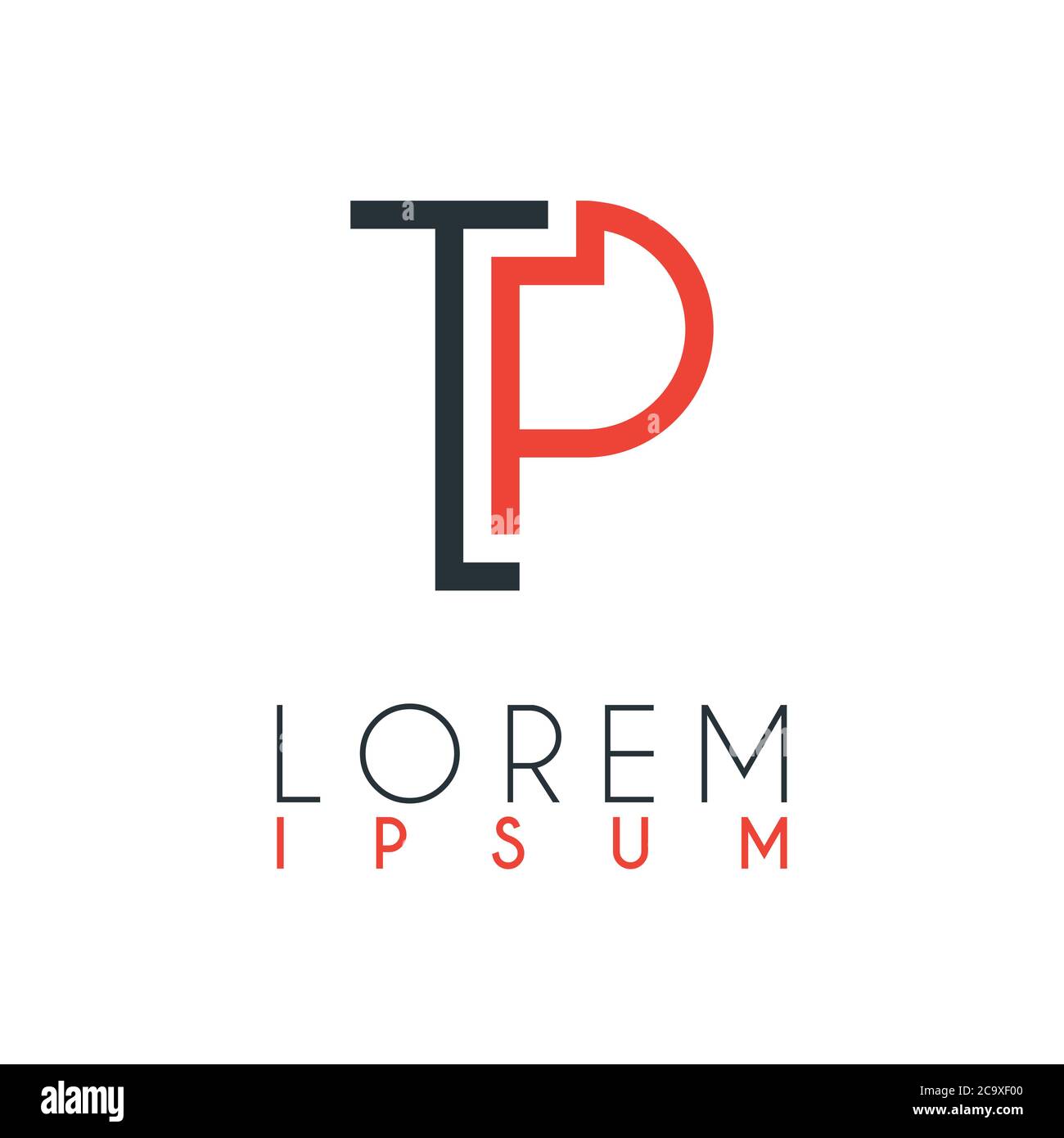 The logo between the letter T and letter P or TP with a certain ...