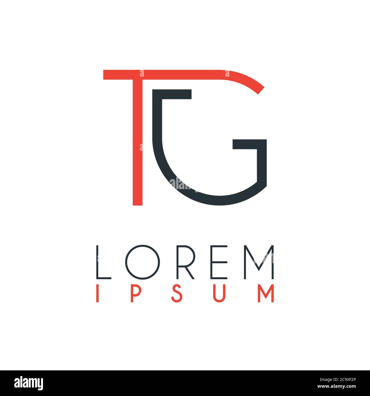 The logo between the letter T and letter G or TG with a certain ...