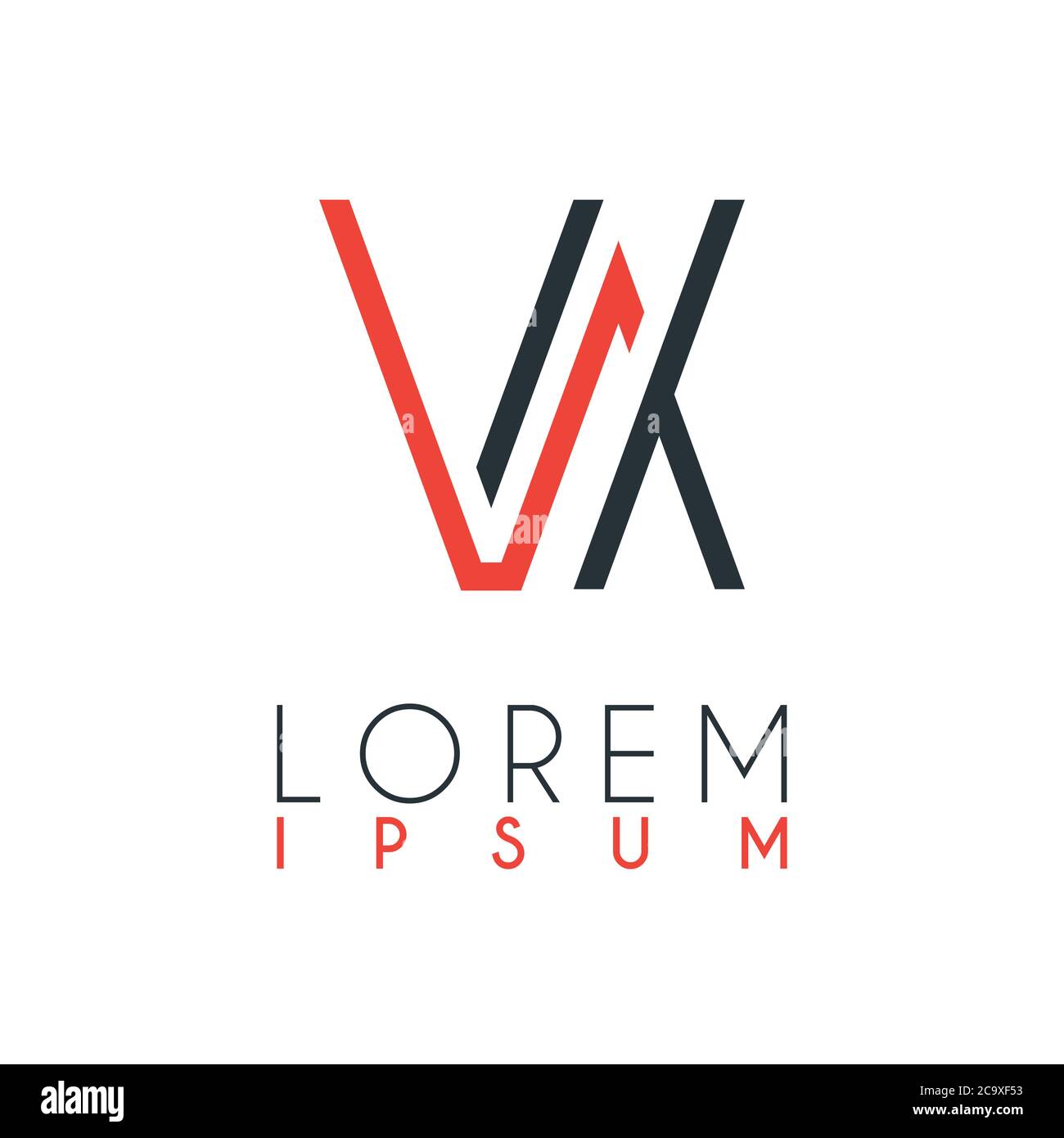 The logo between the letter V and letter X or VX with a certain ...