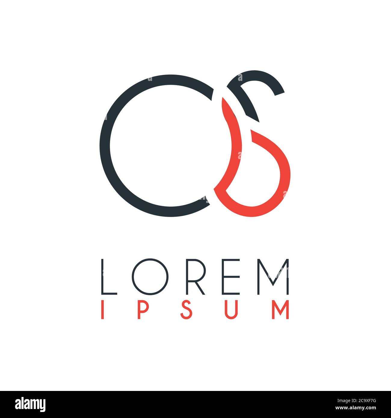 The logo between the letter O and letter S or OS with a certain ...