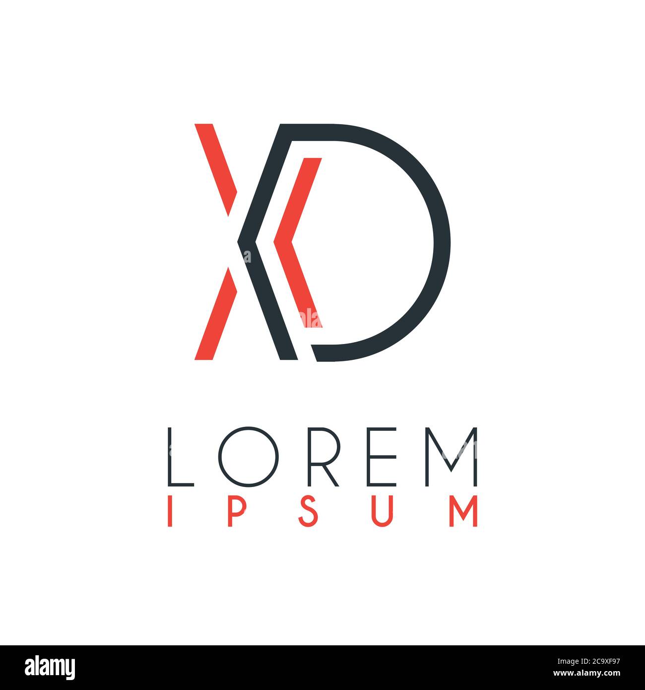 The logo between the letter X and letter D or XD with a certain ...