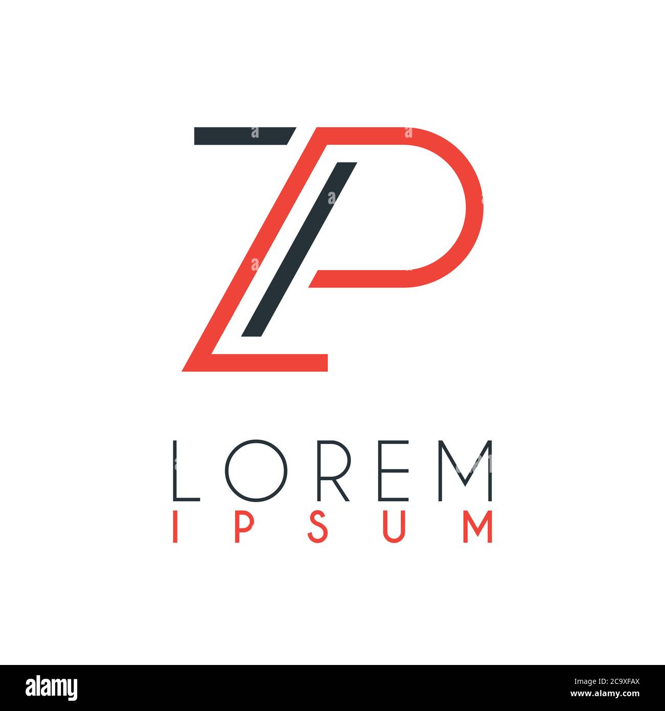 The logo between the letter Z and letter P or ZP with a certain ...