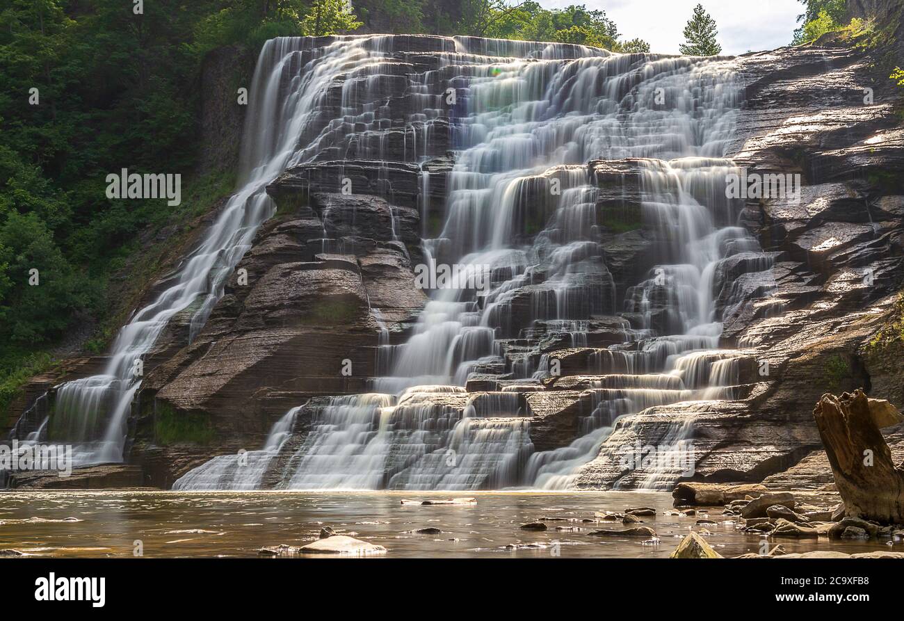 Ithaca Falls In Ithaca, New York, Near Cornell University Stock Photo ...