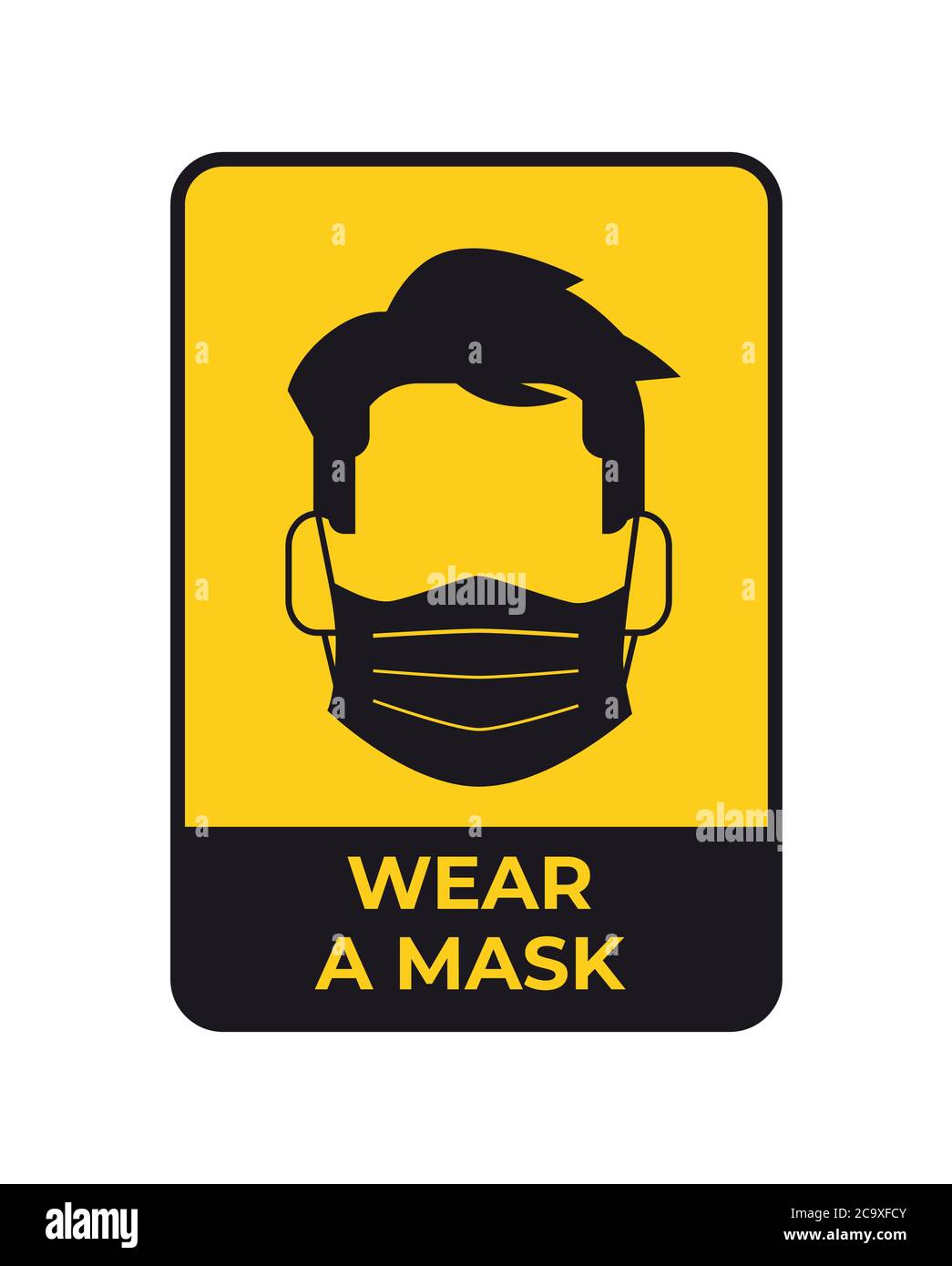 warning sign for social distancing coronavirus pandemic protection ...