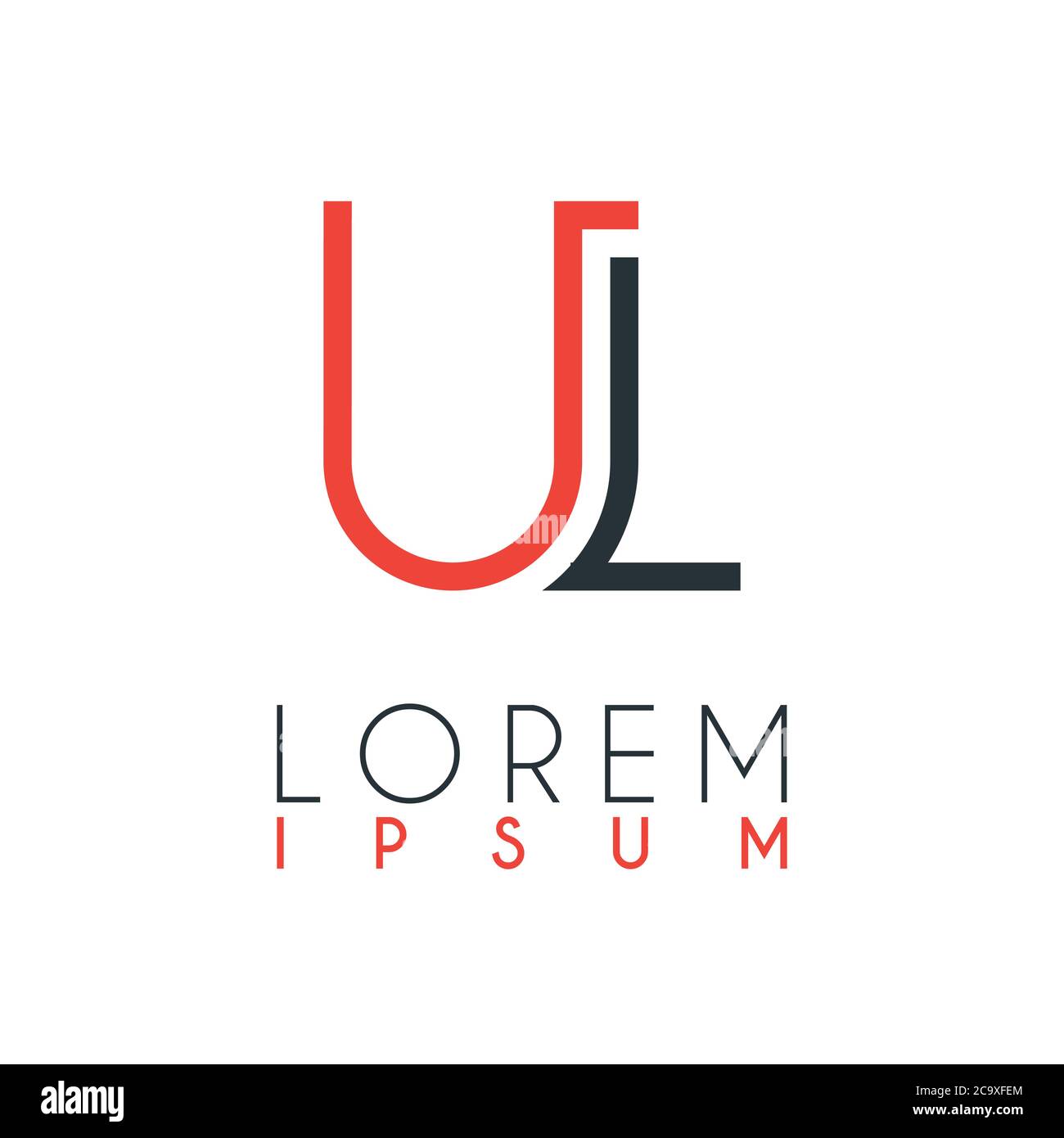 The logo between the letter U and letter L or UL with a certain ...