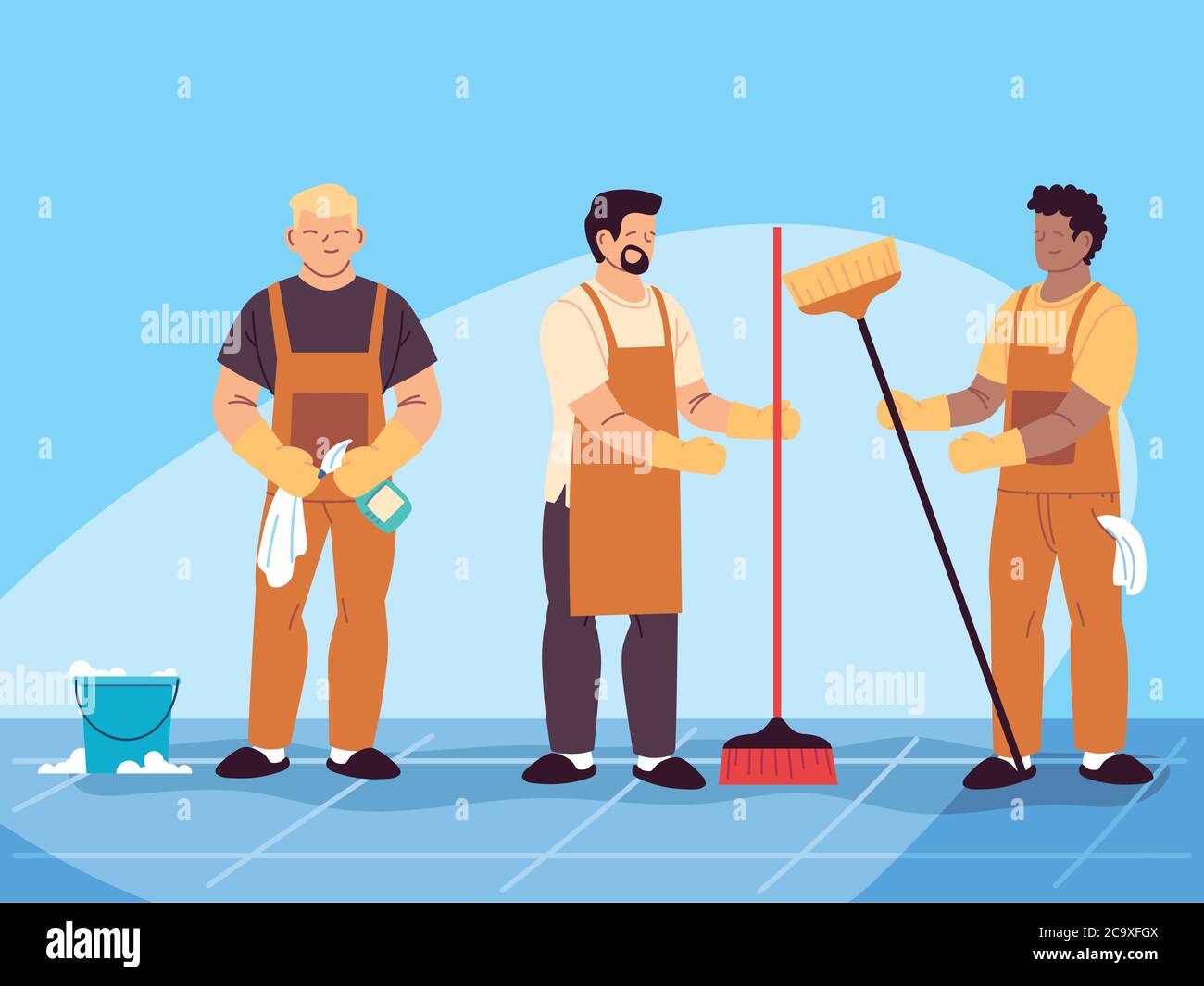 Janitors Stock Vector Images - Alamy