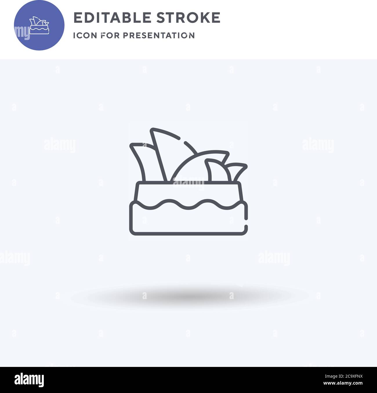 Sydney Opera House icon vector, filled flat sign, solid pictogram ...