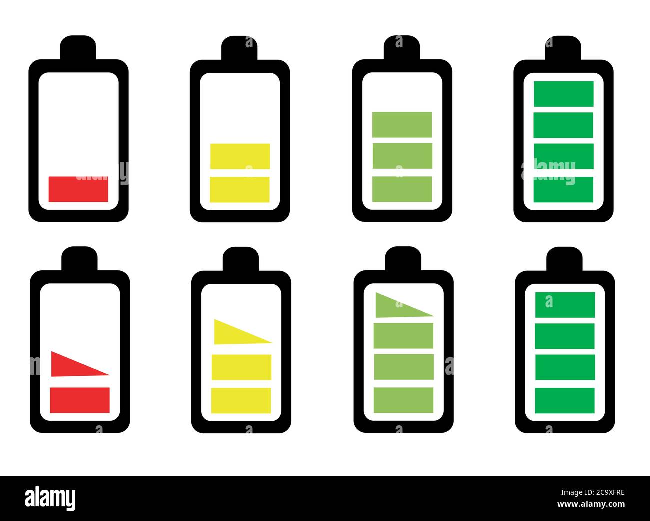 Battery icon set vector illustration Stock Vector Image & Art - Alamy