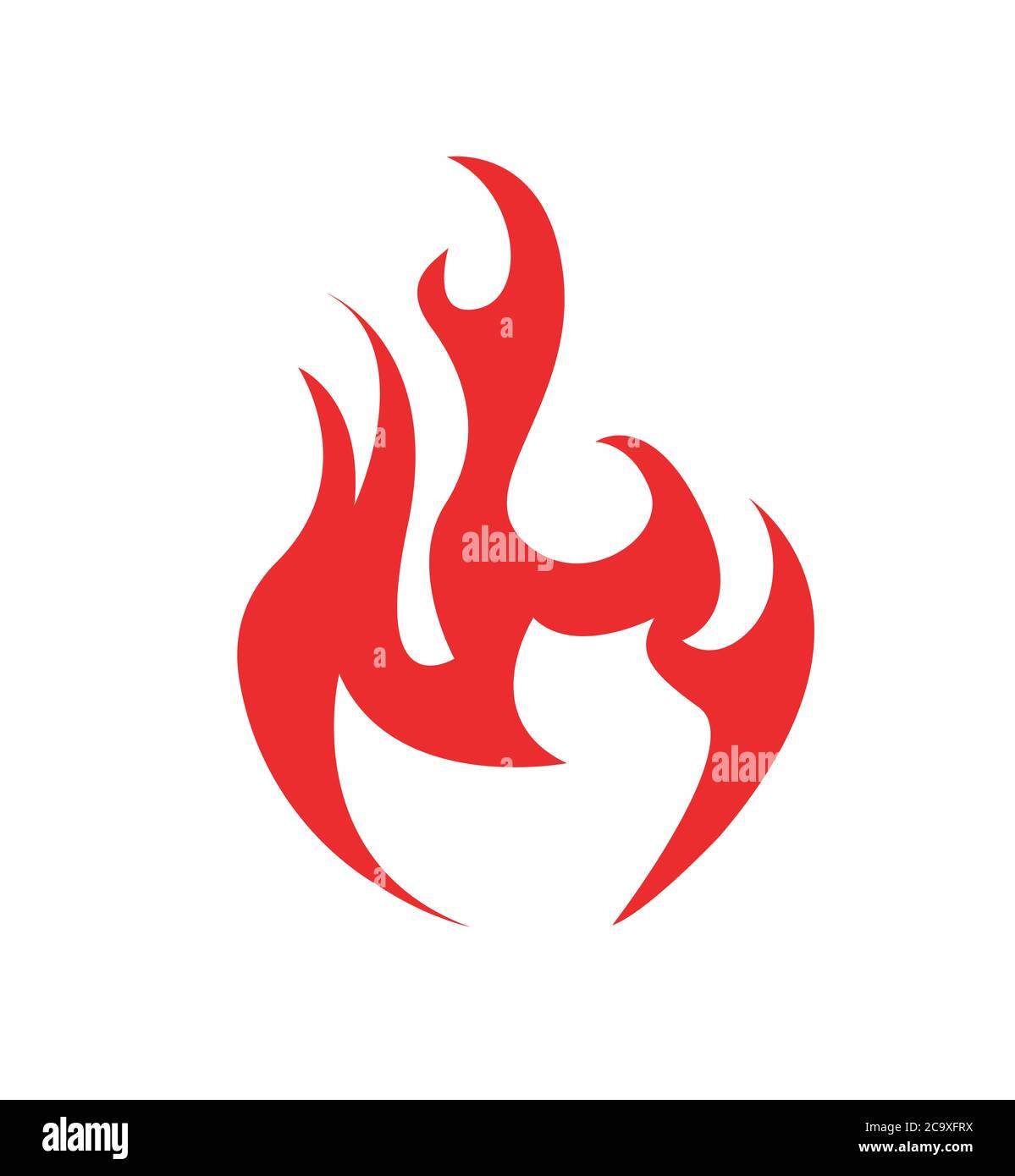 Abstract Fire Icon vector illustration Stock Vector Image & Art - Alamy