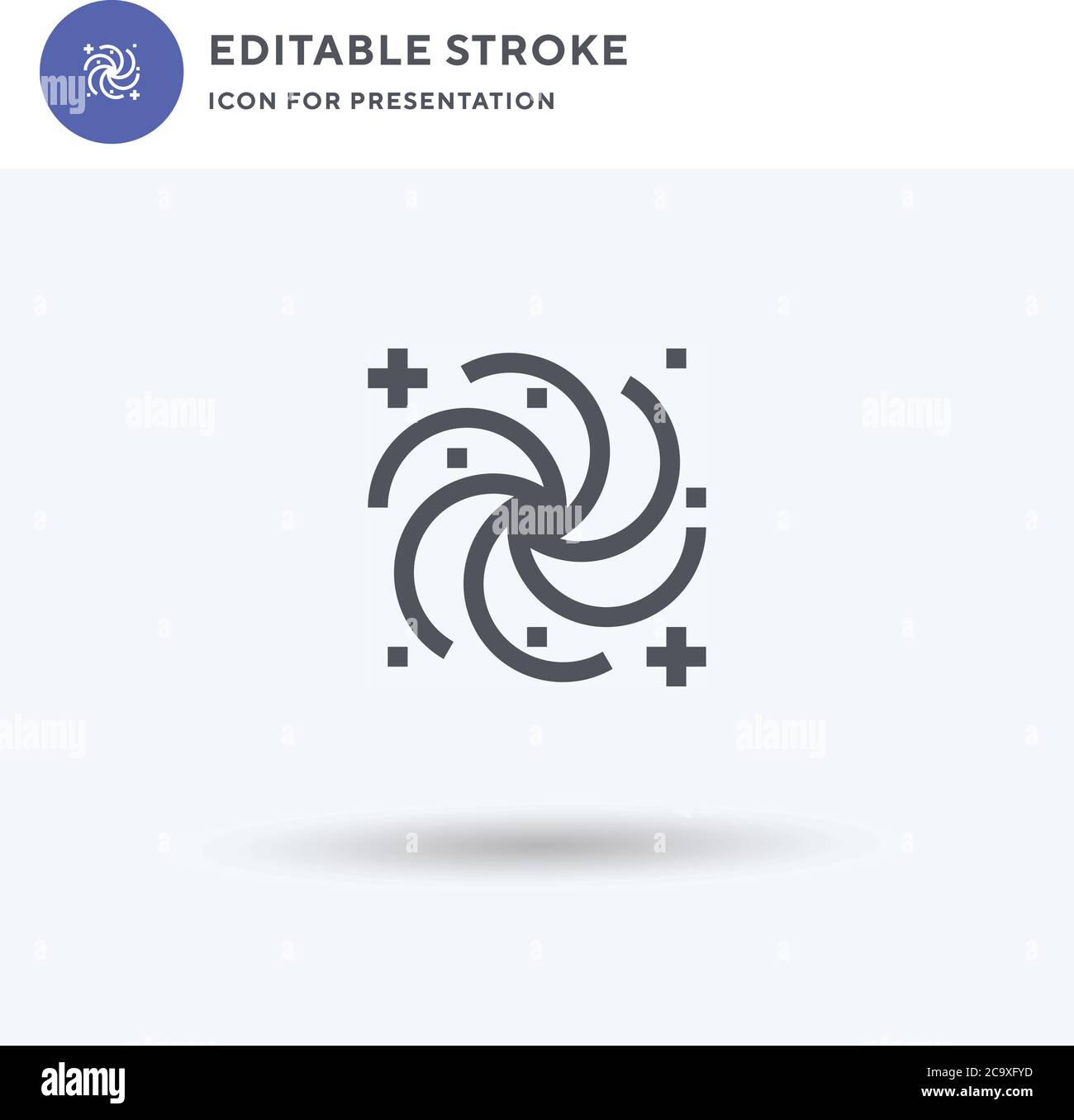 Milky Way icon vector, filled flat sign, solid pictogram isolated on ...