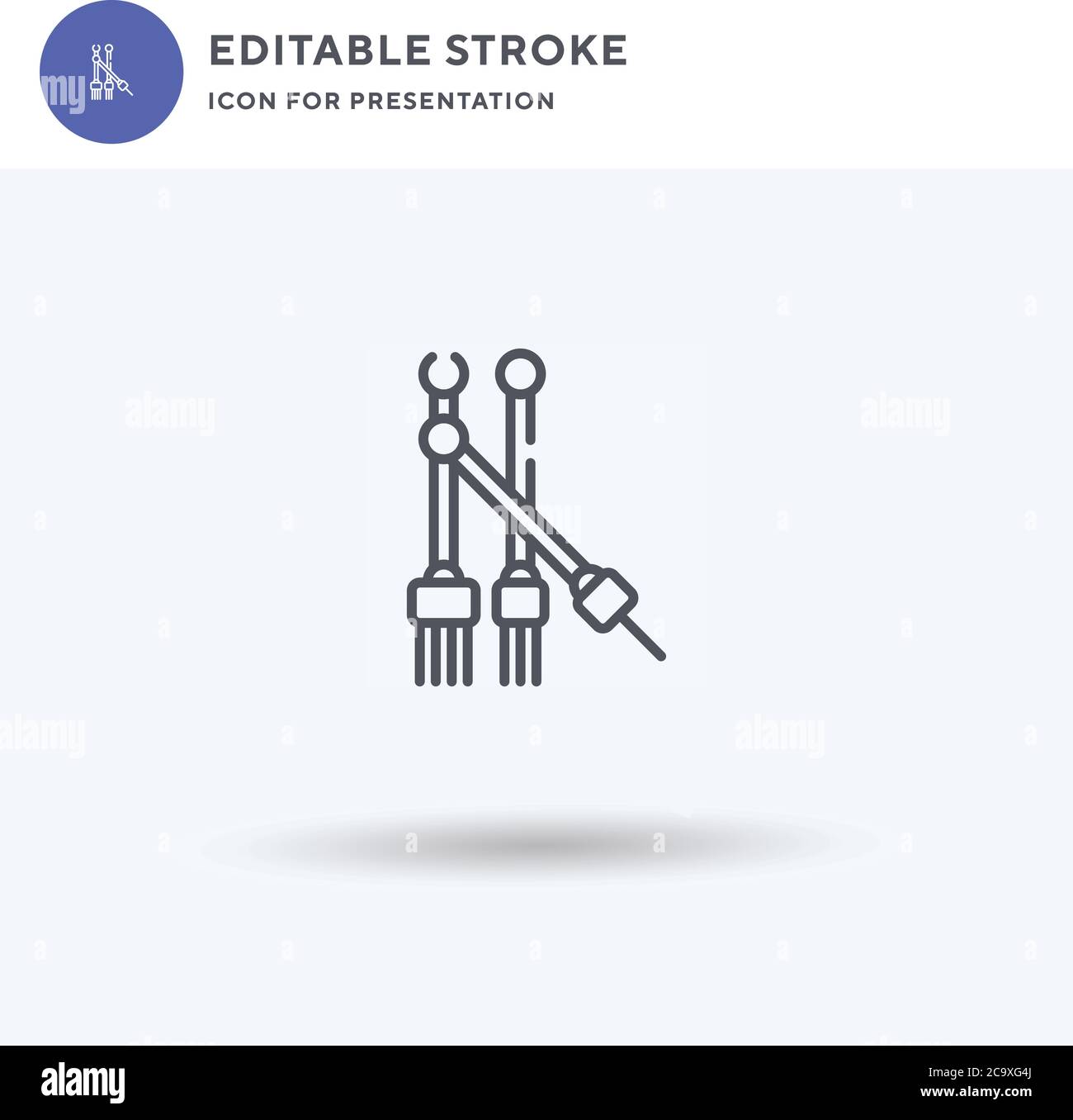 Needle icon vector, filled flat sign, solid pictogram isolated on white ...