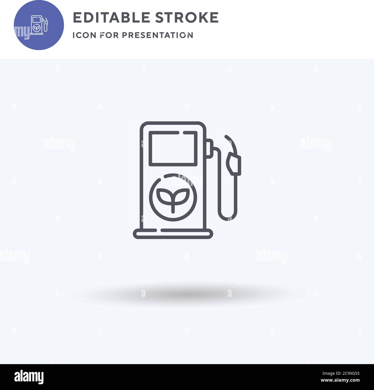 Eco Fuel icon vector, filled flat sign, solid pictogram isolated on ...