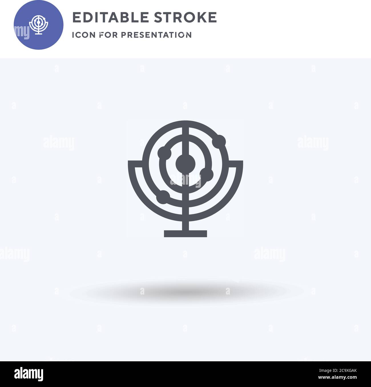 Gyroscope icon vector, filled flat sign, solid pictogram isolated on ...