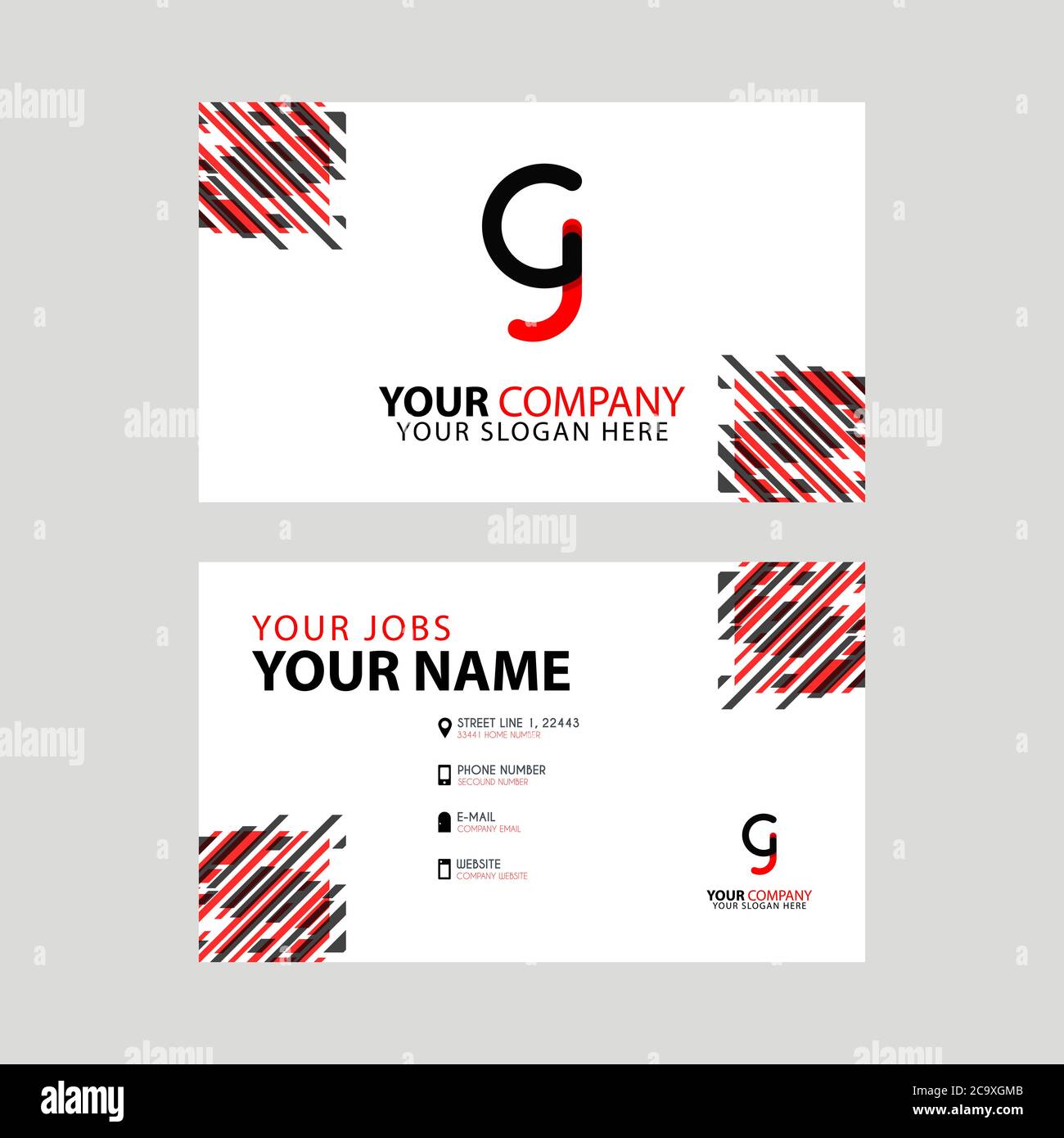 the CJ logo letter with box decoration on the edge, and a bonus ...