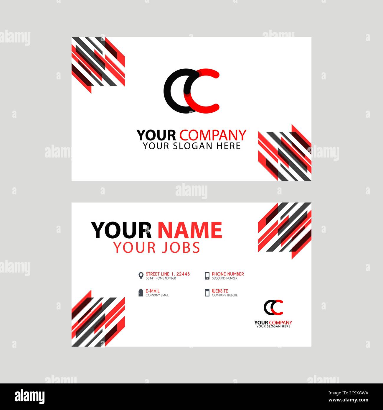 the CC logo letter with box decoration on the edge, and a bonus ...