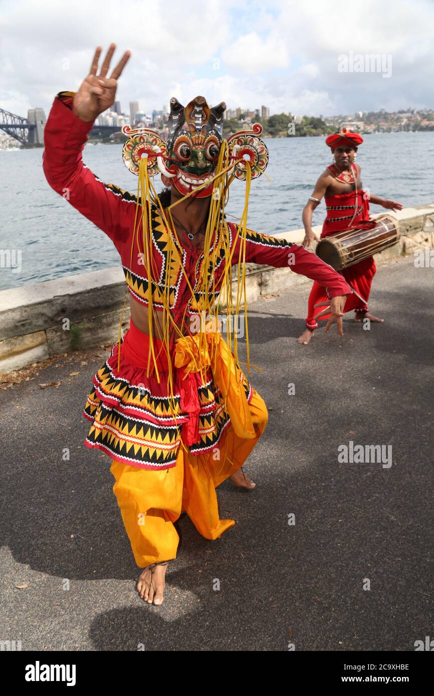 Chitrasena Dance Company near Mrs Macquaries Chair with the Sydney ...