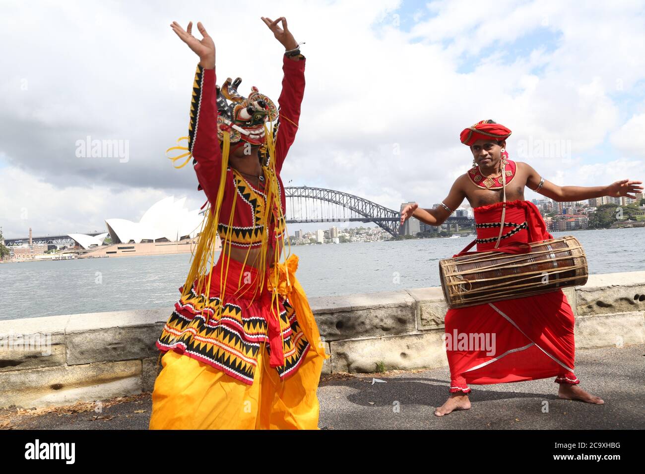 Chitrasena Dance Company near Mrs Macquaries Chair with the Sydney ...
